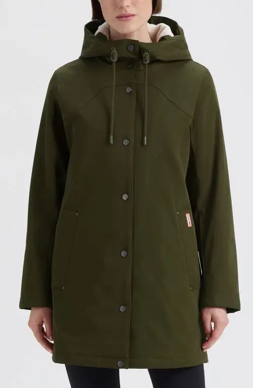 Hunter Billie Hooded Raincoat - Hunter Green