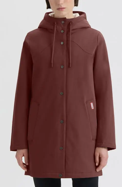 Hunter Billie Hooded Raincoat - Rust