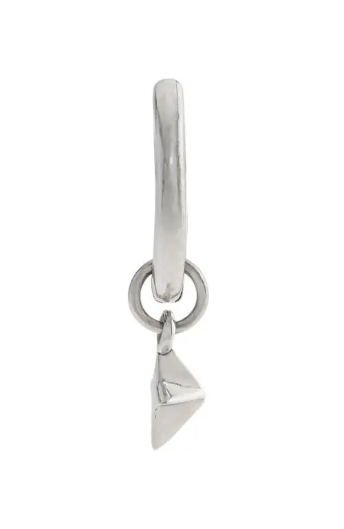 ALLSAINTS Single Sterling Silver Star Huggie Hoop Earring