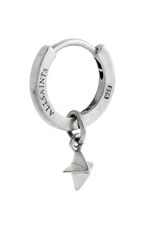 ALLSAINTS Single Sterling Silver Star Huggie Hoop Earring
