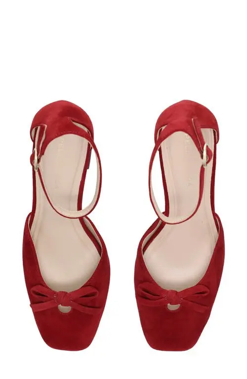 Pelle Moda Heleen Ankle Strap Pump - Cranberry