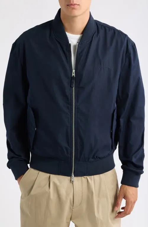 ALLSAINTS Sanders Bomber Jacket - Midnight Blue