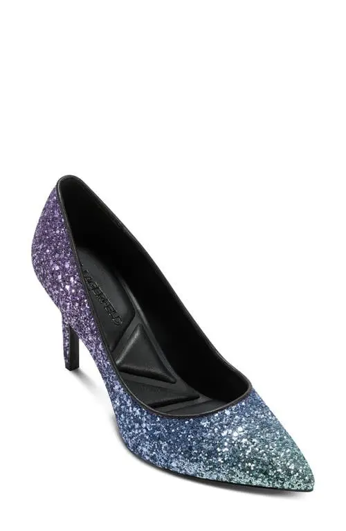 Karl Lagerfeld Paris Royale Ombré Glitter Pump - Purple Multi
