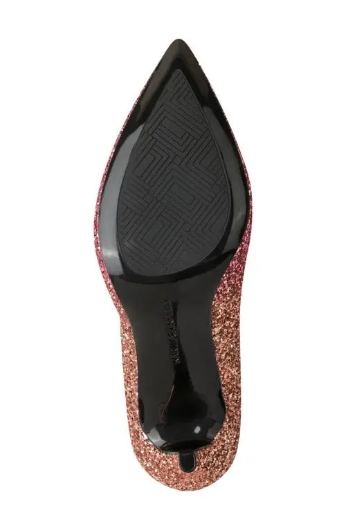 Karl Lagerfeld Paris Royale Ombré Glitter Pump - Wine Multi