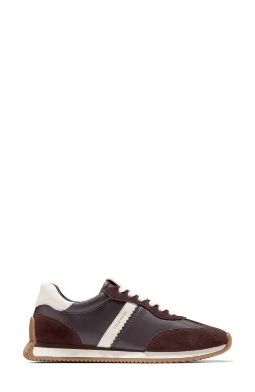 Cole Haan Grandpro Davina Sneaker - Chocolate/ivory/suede