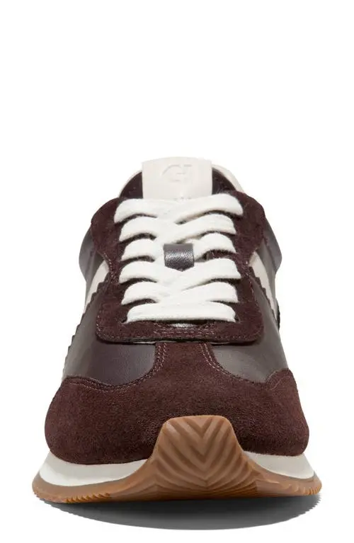 Cole Haan Grandpro Davina Sneaker - Chocolate/ivory/suede
