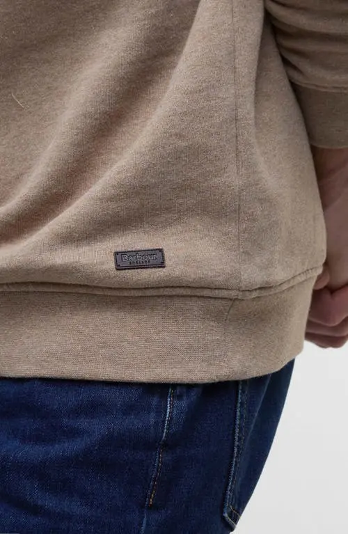 Barbour Nelson Cotton Half Zip Sweatshirt - Stone Marl