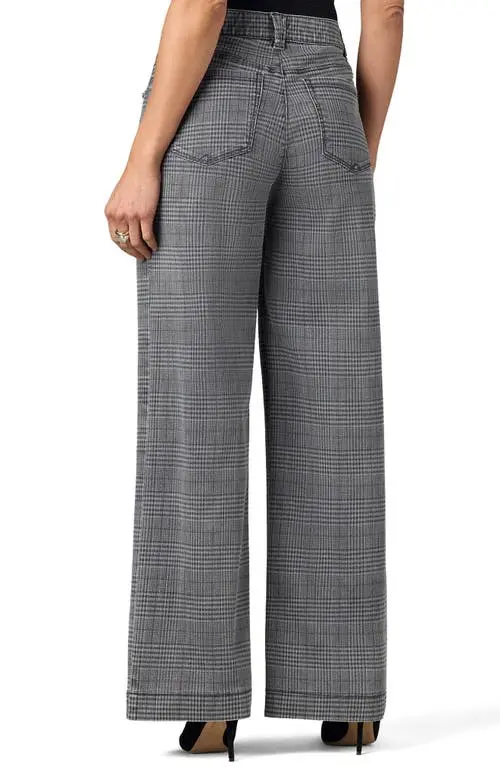 Wit & Wisdom Sam Plaid High Waist Wide Leg Jeans
