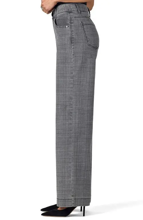 Wit & Wisdom Sam Plaid High Waist Wide Leg Jeans
