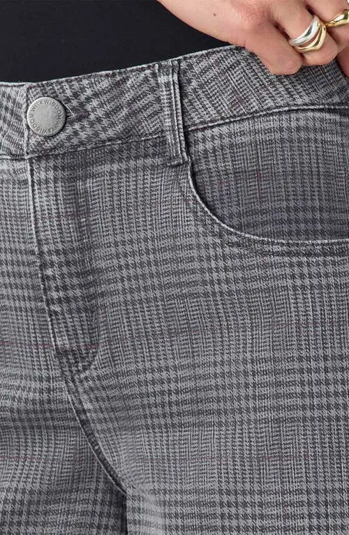 Wit & Wisdom Sam Plaid High Waist Wide Leg Jeans