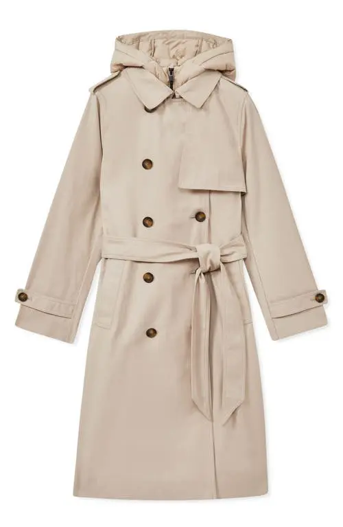 REISS Azura Trench Coat - Neutral