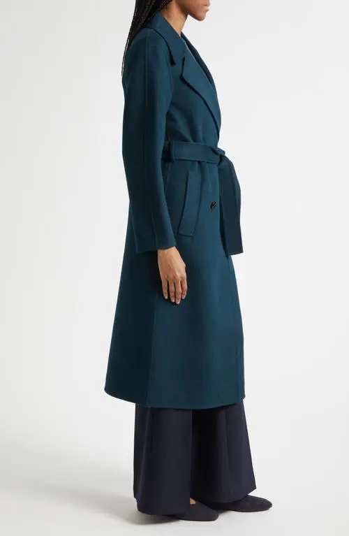 REISS Rene Wool & Cashmere Blend Coat - Teal