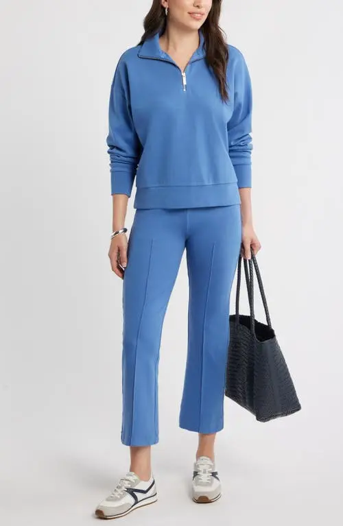 Caslon Half Zip Sweatshirt - Blue Glory