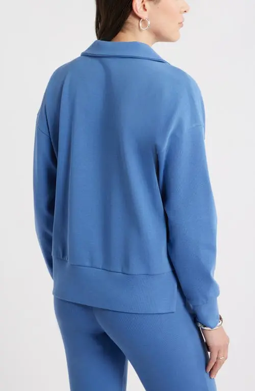 Caslon Half Zip Sweatshirt - Blue Glory