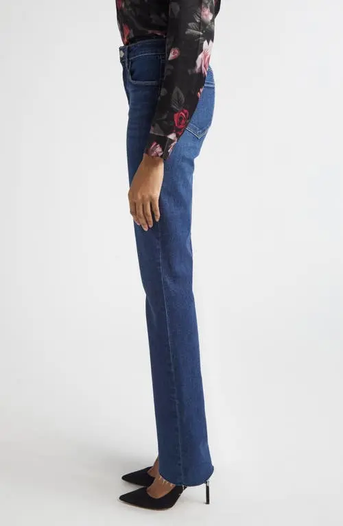 L'Agence Ruth Raw Hem Straight Leg Jeans