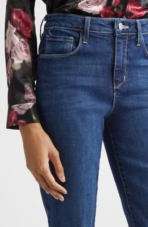 L'Agence Ruth Raw Hem Straight Leg Jeans