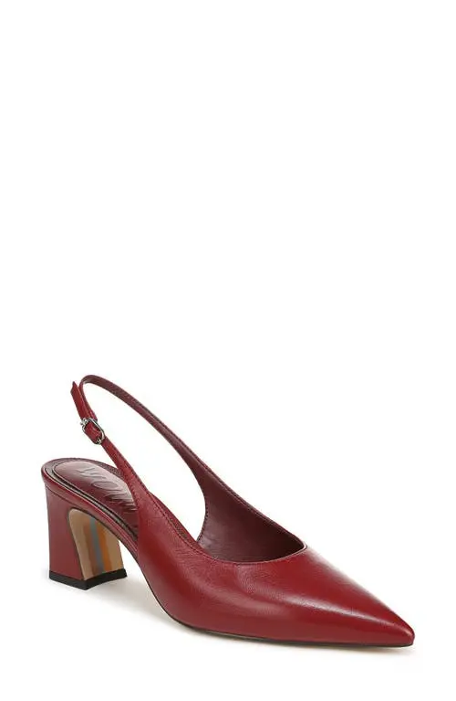 Sam Edelman Winfred Pointed Toe Slingback Sandal - Deep Scarlet
