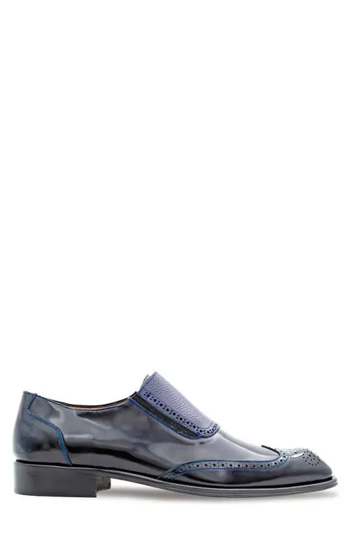Mezlan Wingtip Slip-on Shoe - Blue