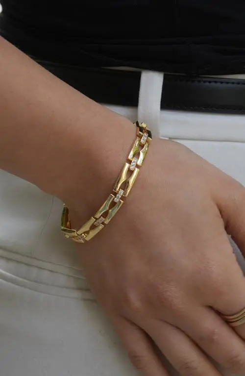 Argento Vivo Puzzle Link Chain Bracelet