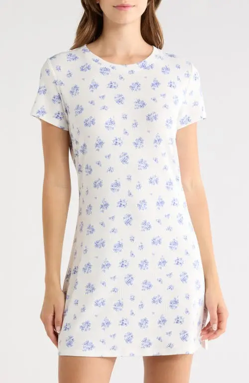 Honeydew Intimates Blissful Pointelle Sleep Dress - White Ditsy
