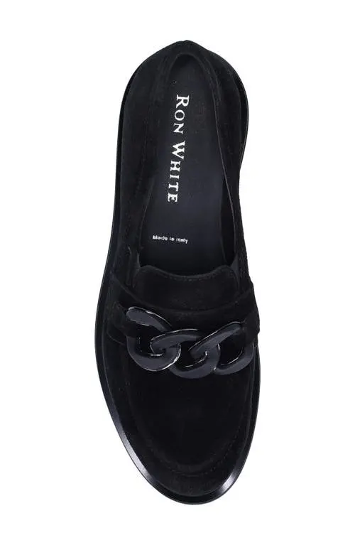 Ron White Allison Chain Loafer - Onyx
