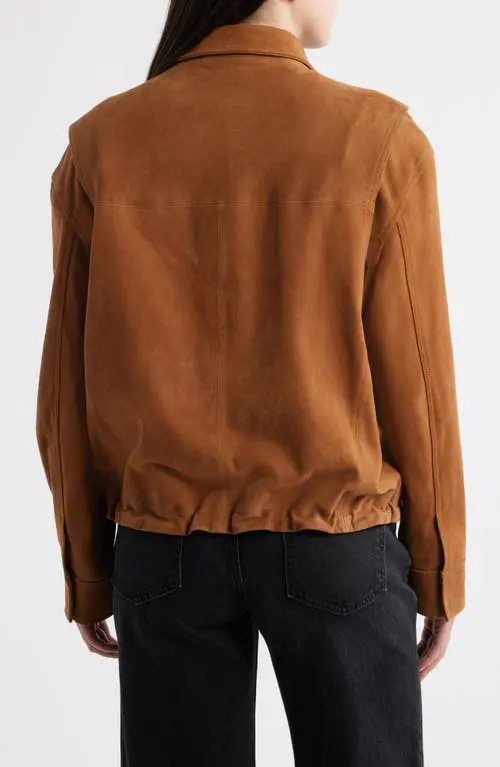 Bernardo Suede Bubble Jacket - Cognac