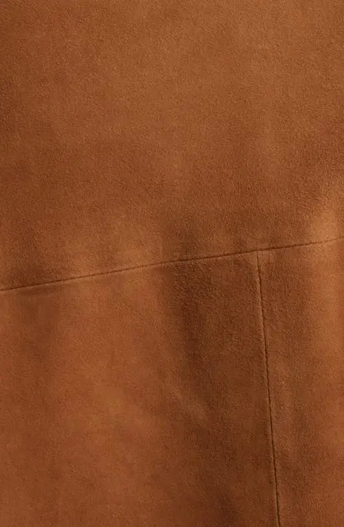 Bernardo Suede Bubble Jacket - Cognac