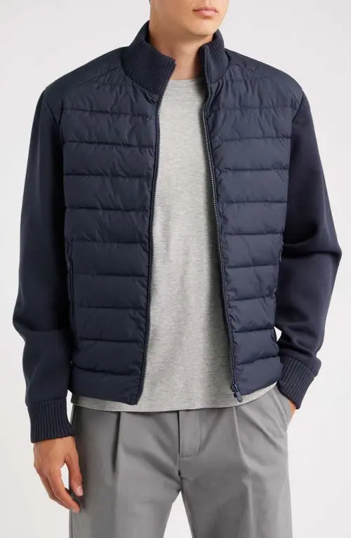 SAVE THE DUCK Sedum Hybrid Puffer Jacket - Blue Black