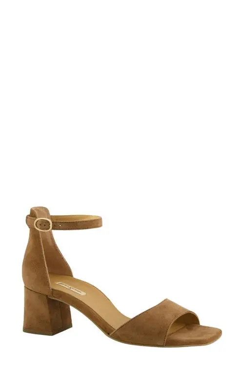 Paul Green Estelle Ankle Strap Sandal - Nut Suede