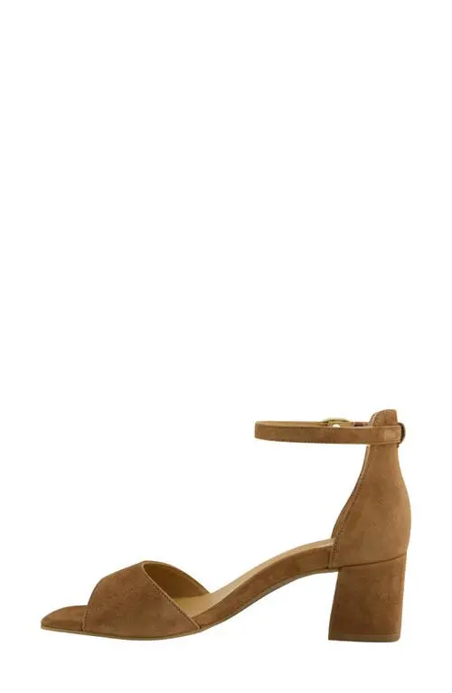 Paul Green Estelle Ankle Strap Sandal - Nut Suede