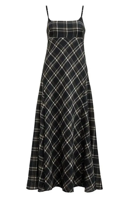 EVER NEW Harley Check Godet Midi Dress