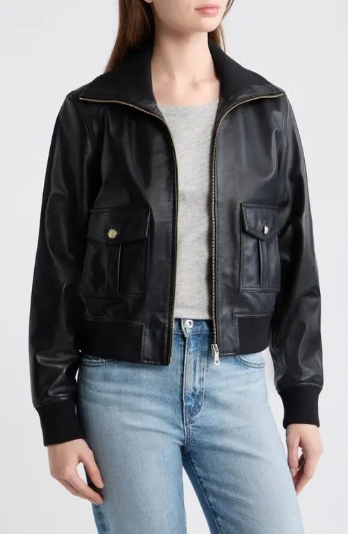 Bernardo Short Leather Jacket