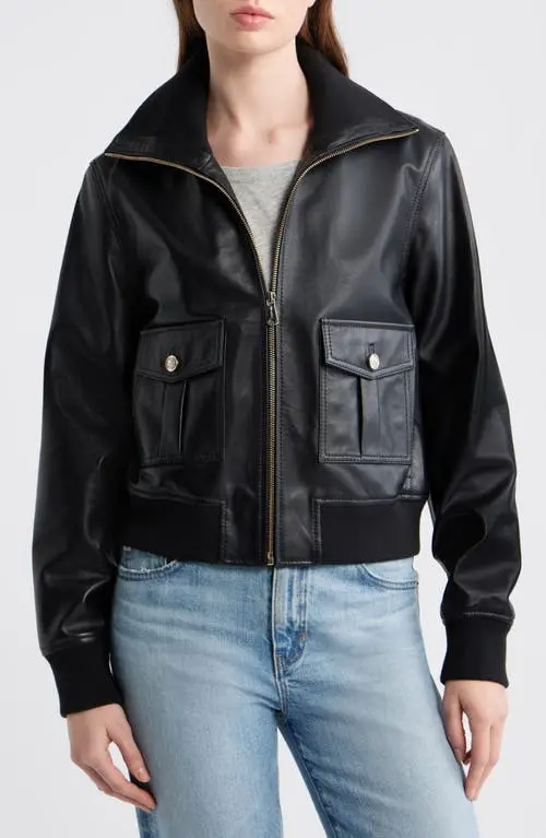 Bernardo Short Leather Jacket