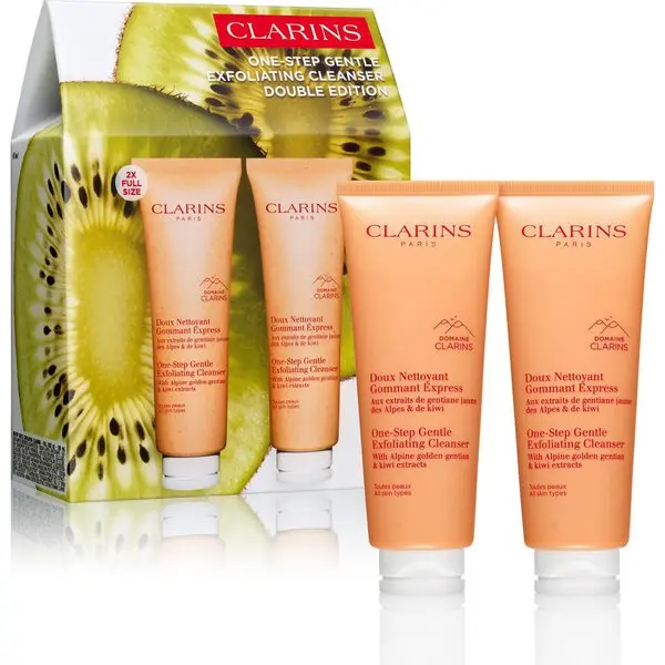 Clarins One-step Gentle Exfoliating Cleanser Duo $80 Value - No Color