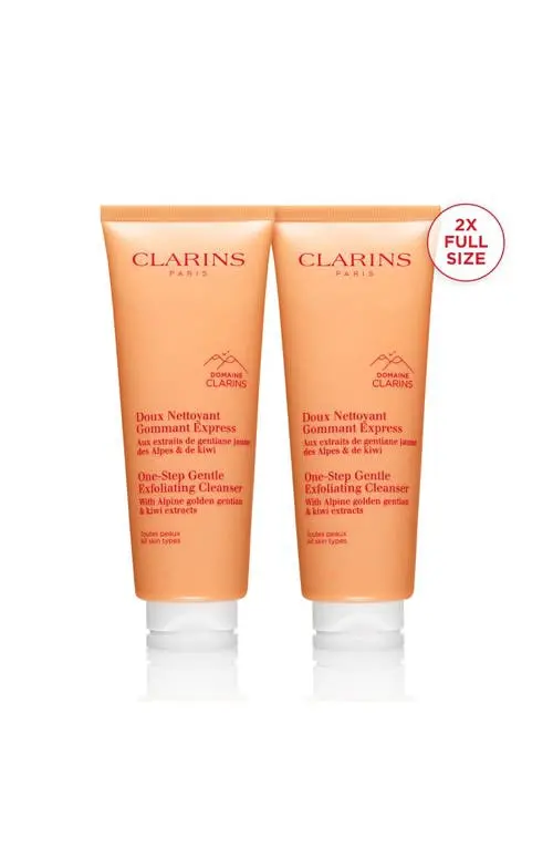 Clarins One-step Gentle Exfoliating Cleanser Duo $80 Value