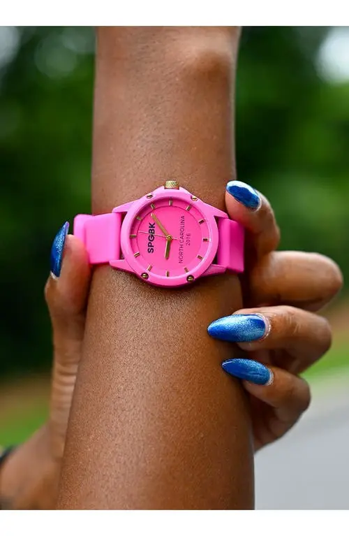 SPGBK WATCHES Cotton Candy Silicone Strap Watch