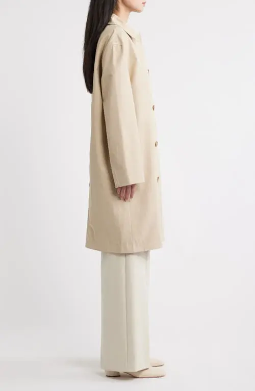 Vince Tailored Longline Raincoat - Sun Clay