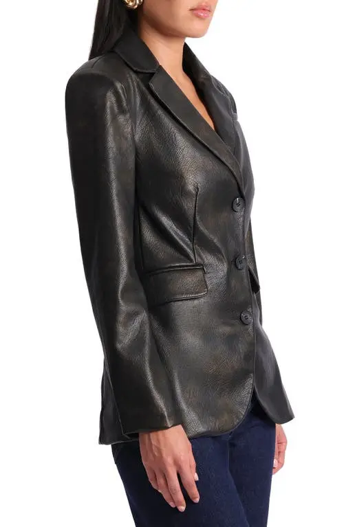 Bagatelle Faux Leather Blazer