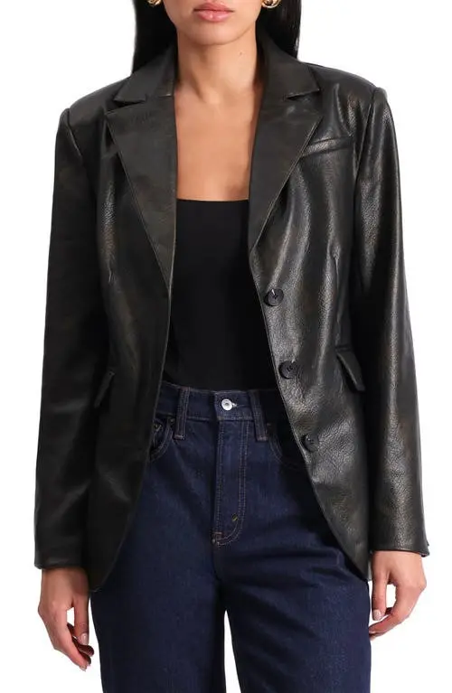 Bagatelle Faux Leather Blazer