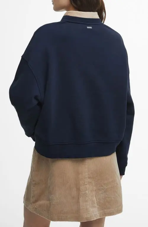 Barbour Silverdale Logo Sweatshirt - Navy