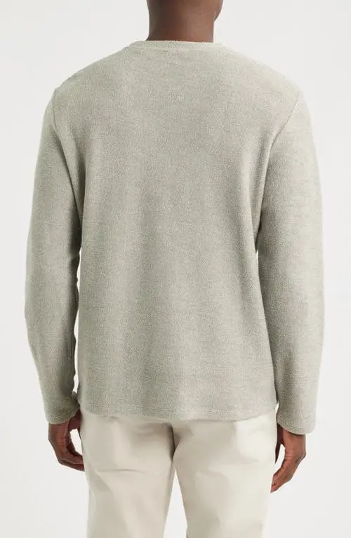 Vince Loop Face Cotton Blend French Terry Crewneck Pullover - Sage