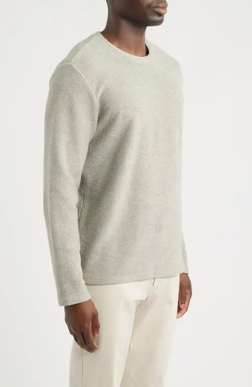 Vince Loop Face Cotton Blend French Terry Crewneck Pullover - Sage