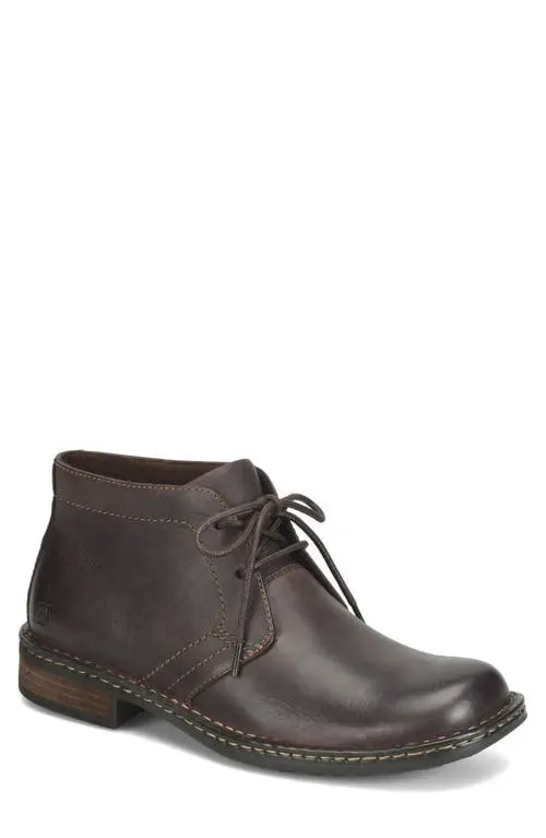 BØRN Harrison Plain Toe Chukka Boot - Dark Brown