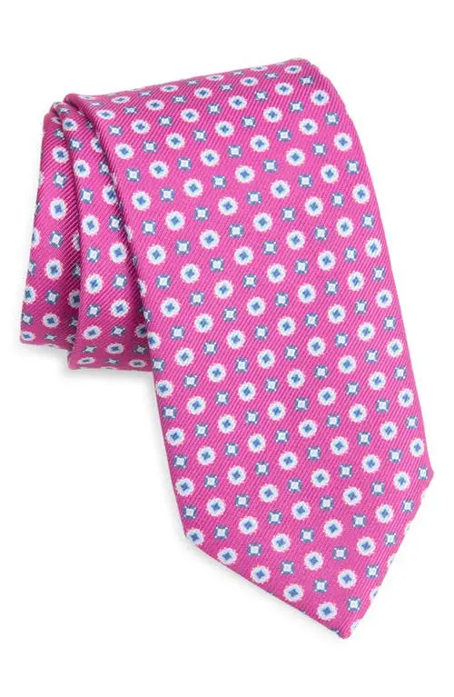 David Donahue Neat Silk Tie