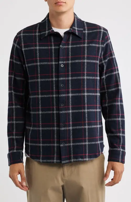 Vince Continental Plaid Flannel Button-up Shirt