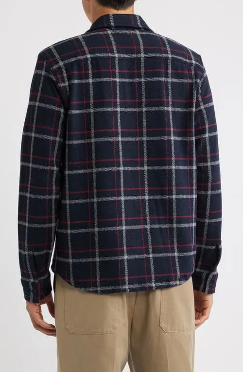 Vince Continental Plaid Flannel Button-up Shirt