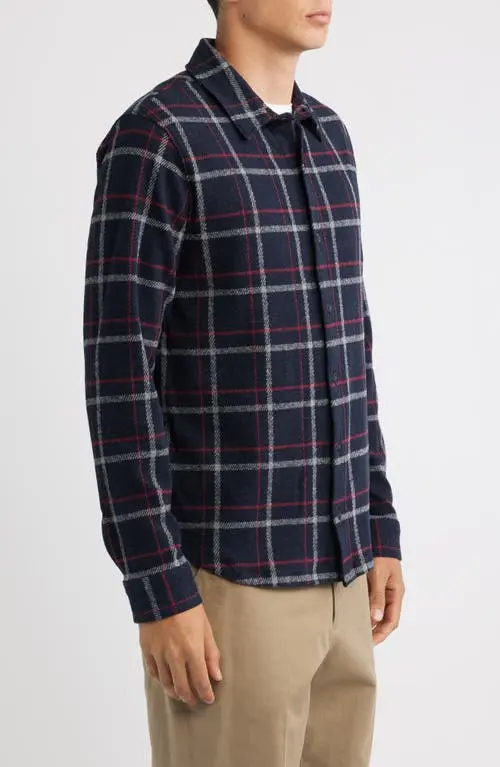 Vince Continental Plaid Flannel Button-up Shirt
