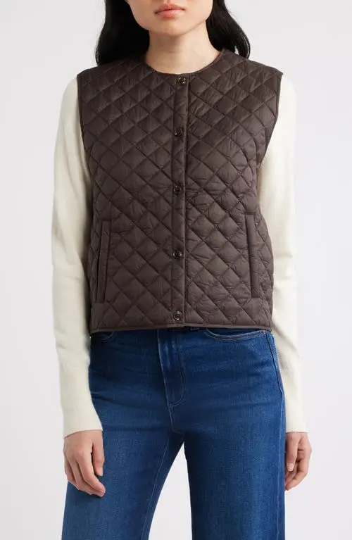 Bernardo Raincoat With Removable Quilted Vest - Chocolate