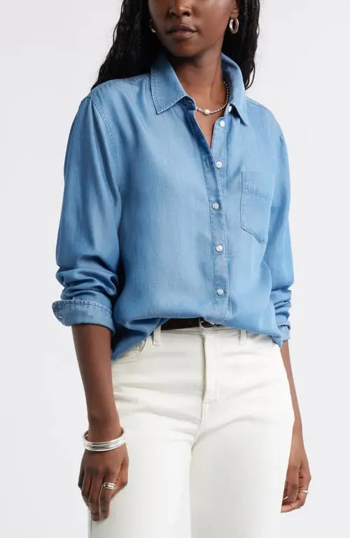 Caslon Chambray Button-up Shirt