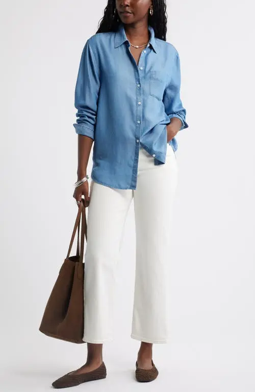 Caslon Chambray Button-up Shirt